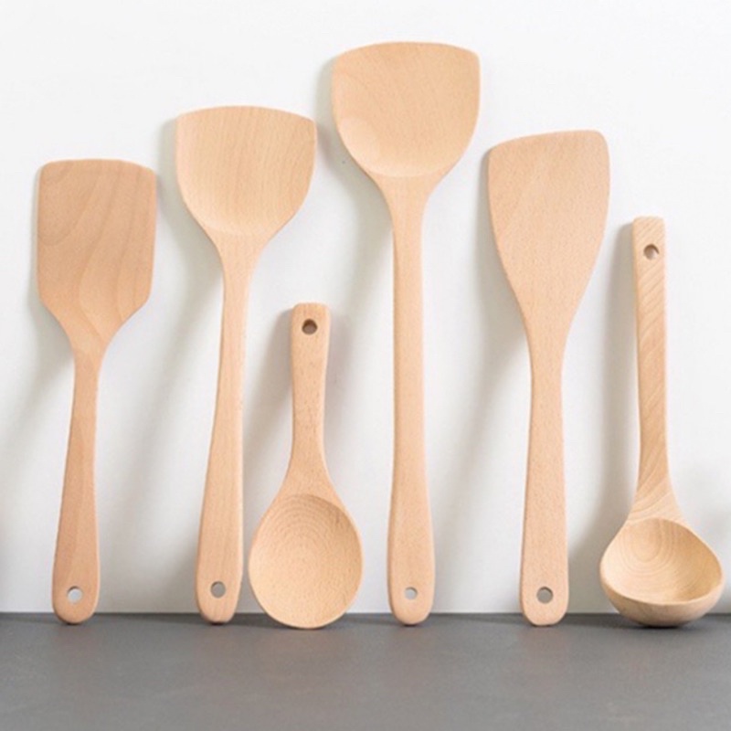 Sudip Kayu /Wooden Kitchen Turner / Ladle / Spatula /Senduk Nasi /Rice ...