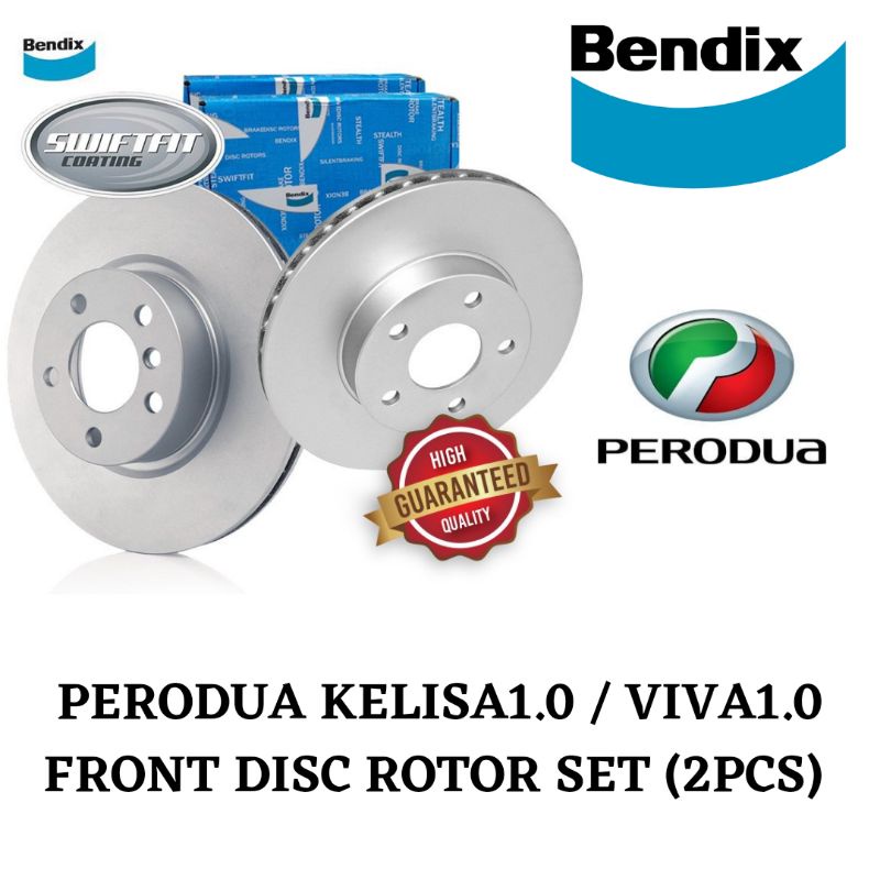 PERODUA KELISA/KENARI / VIVA 1.0 FRONT DISC ROTOR SET (BENDIX) | Shopee ...