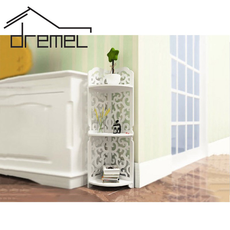 {Ready Stock} DREMEL 3 Tier/Layer Wall Mounted Triangle Corner Shelf ...