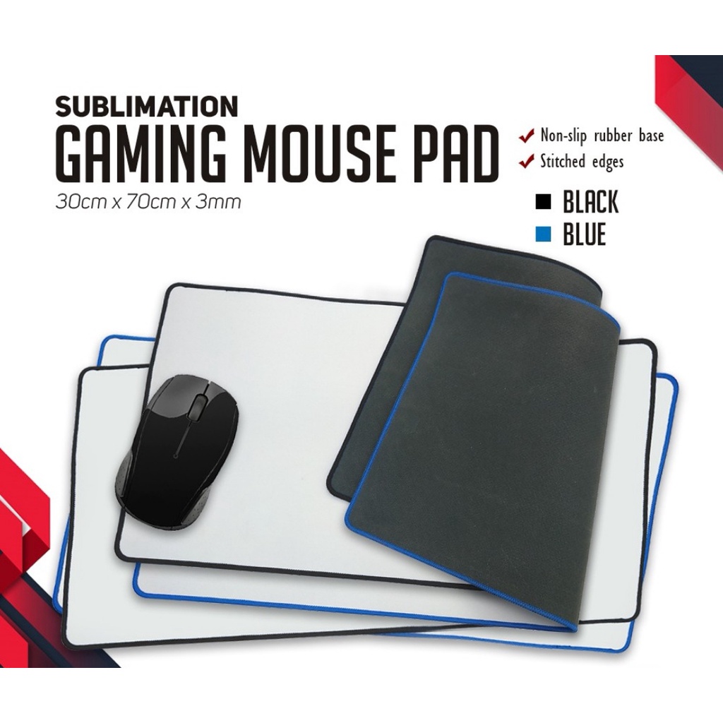 Blank Sublimation Printable Gaming Mouse Pad / Extended Mouse Pad 3mm ...