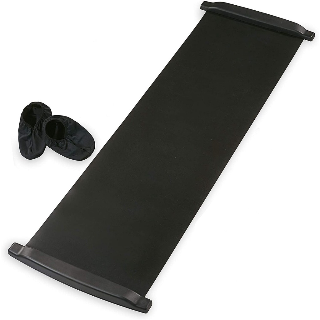 Slide Board (180cm L x 50cm W) with End Stops, Sliding Booties, for Low ...