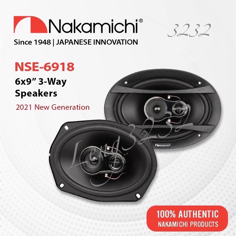 Nakamichi NSE6918 - 6x9" 3 Way Coaxial Speakers 260W Speaker Kereta | Shopee Malaysia