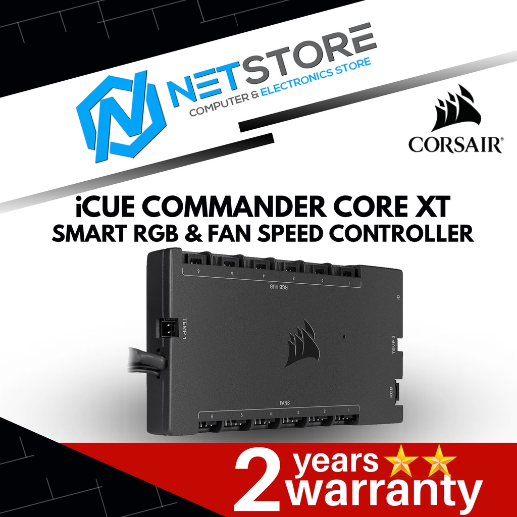 CORSAIR iCUE COMMANDER CORE XT SMART RGB LIGHTING & FAN SPEED ...