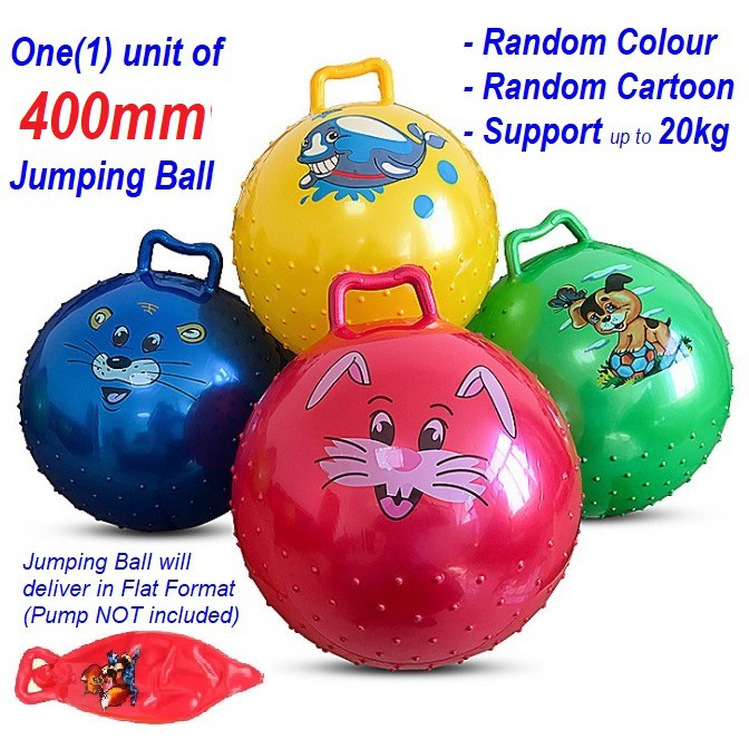[KMY Ready Stock] Kids Station 400mm Jumping Hop Ball with Handle ...
