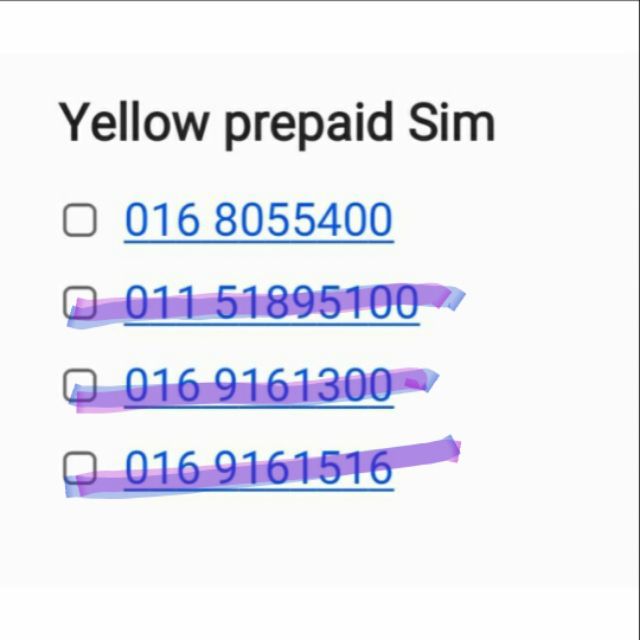 Yellow telco prepaid starter kit | Shopee Malaysia