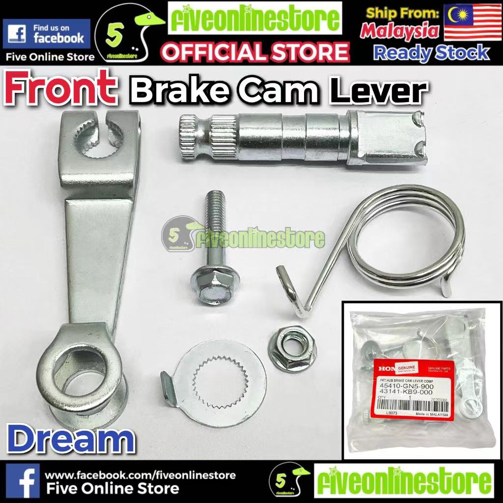HONDA Hub Brake Cam Lever Full Set ORIGINAL Honda EX5 Dream Front Rear ...