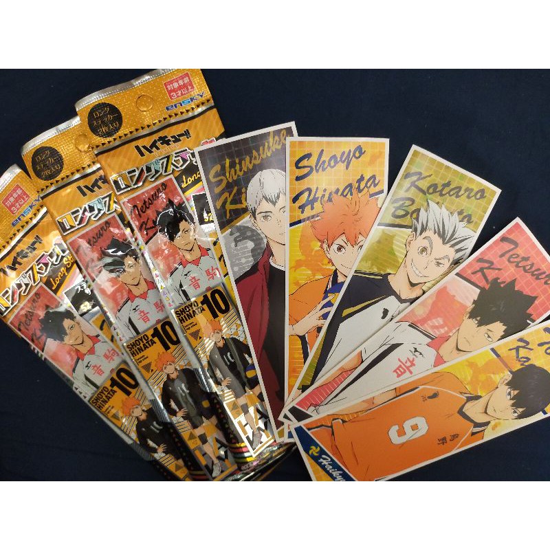 【READY STOCK】Genuine Haikyuu Long Sticker Hinata Kageyama Miya Atsumu ...