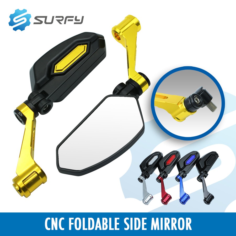Universal Foldable Side Mirror Cnc Alloy Made In | Shopee Malaysia