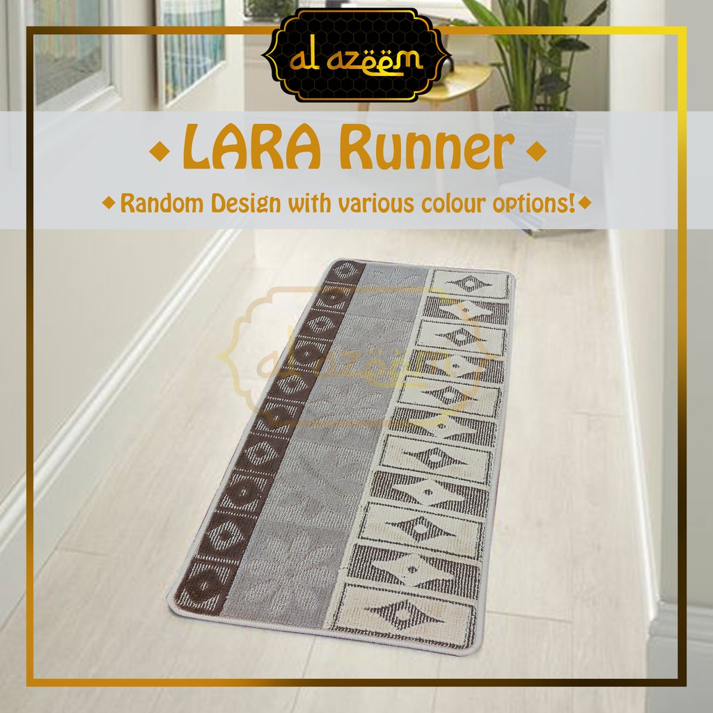 Size XL LARA Runner Karpet Anti-Slip Tikar Lantai Hiasan Rumah 50cm × ...
