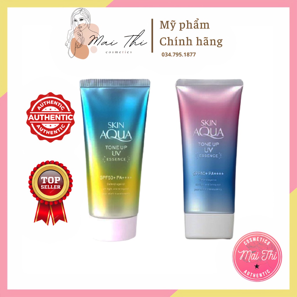 [Genuine - Full bill] Skin Aqua Tone up UV sunscreen SPF 50+ PA++++ 80gr domestic Japan | Shopee ...