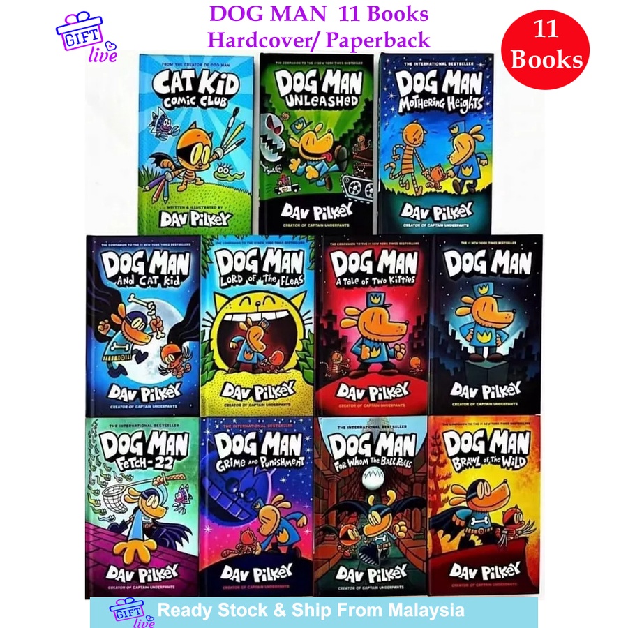 Dogman Dog Man English Comic Book Books Children's Collection Buku ...