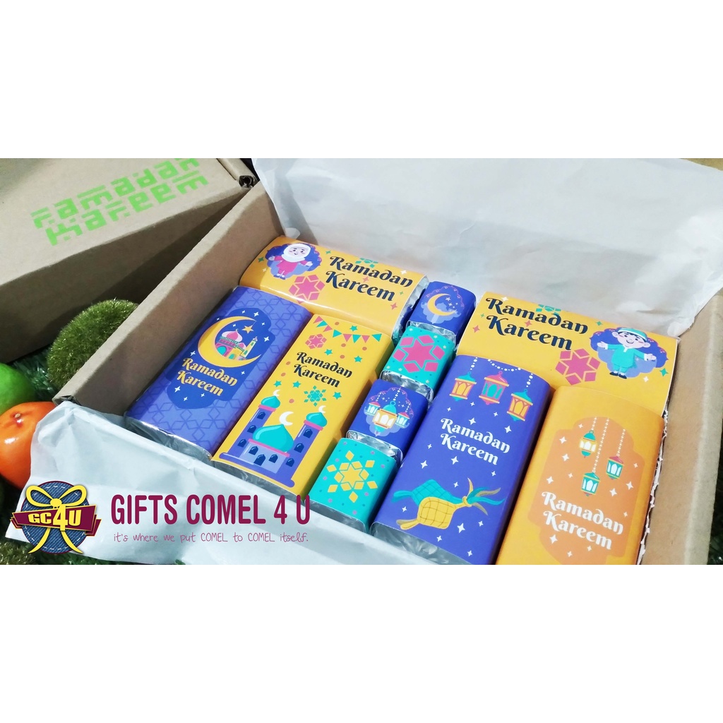 Set C Ramadan Beryl Homemade Coklat Chocolate Bar Personalised Wrapper ...