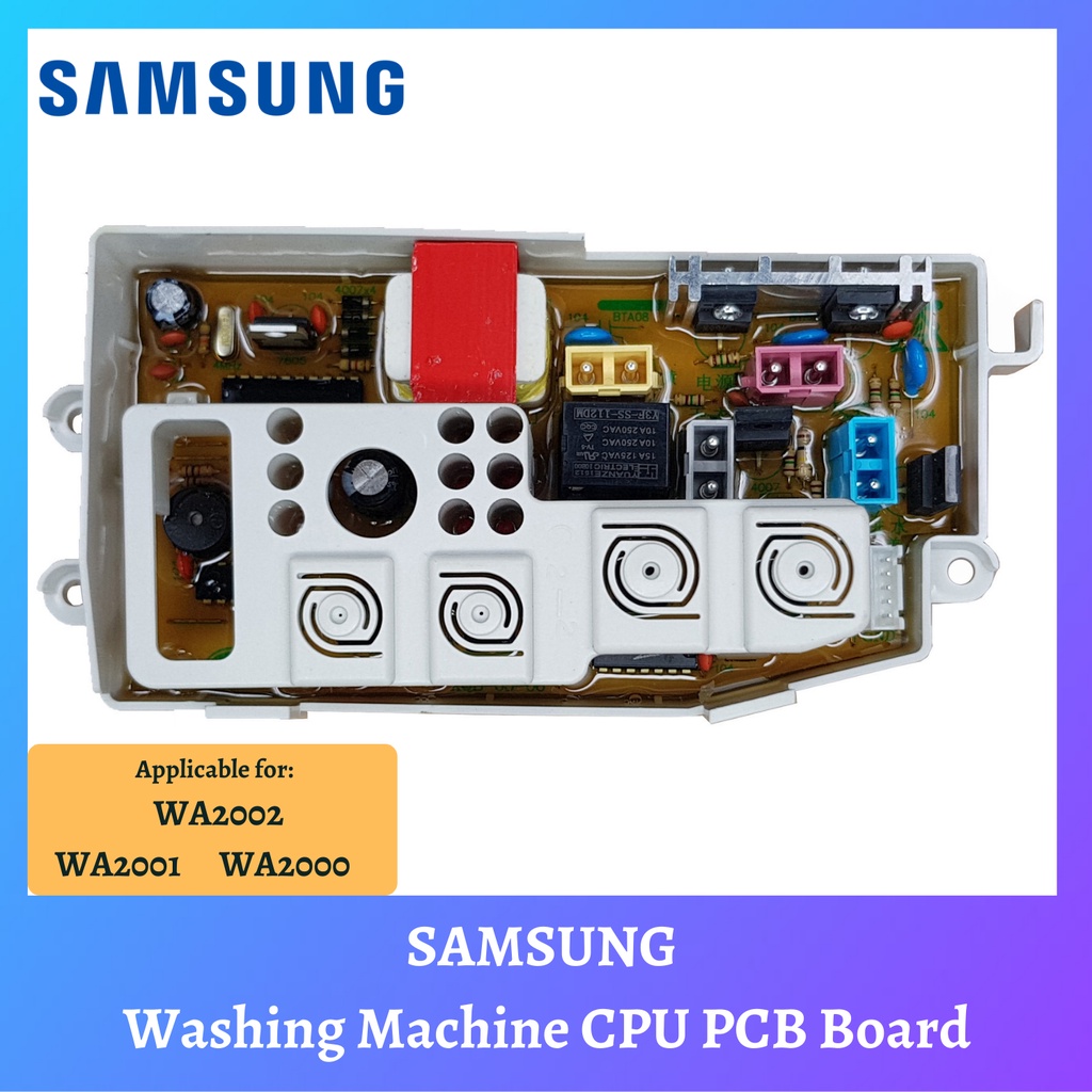SAMSUNG Washing Machine CPU PCB Board / Papan PCB Mesin Basuh WA2002 ...