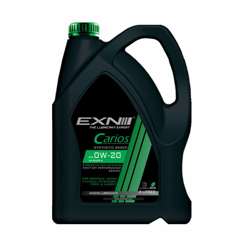 EXN CARIOS ENGINE OIL SAE 0W20 SEMI SYNTHECTIC 3LITER | Shopee Malaysia