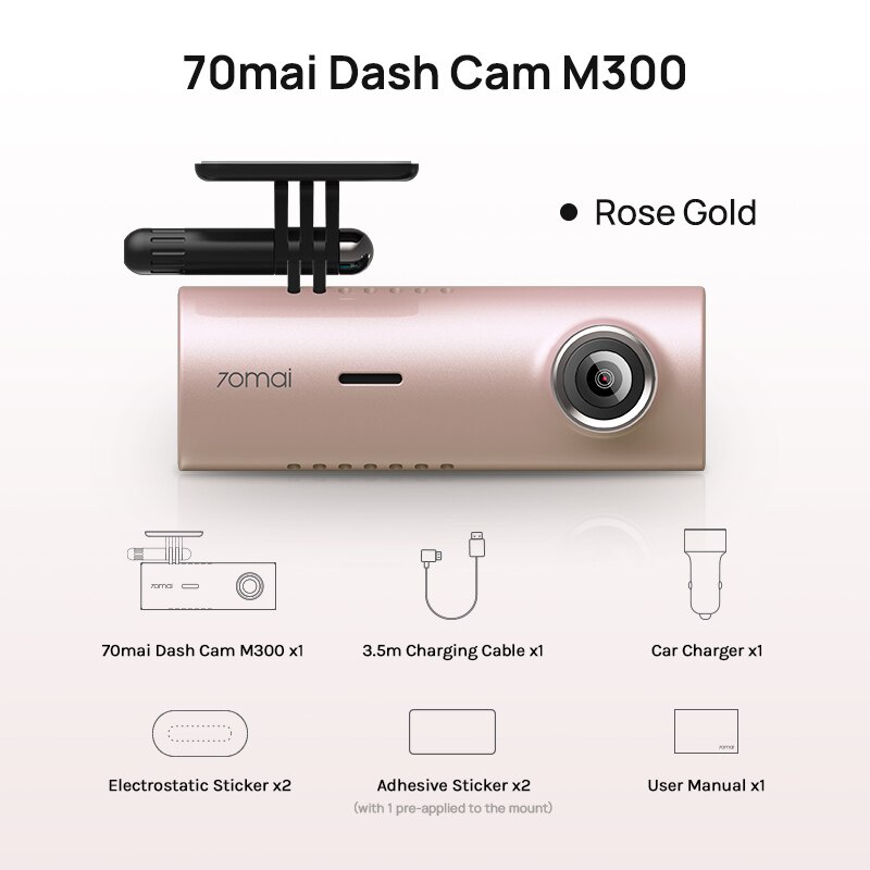 ( Global Ver. ) 70MAI 1S 1080P/ M300 1296P Car Recorder Dashcam ...