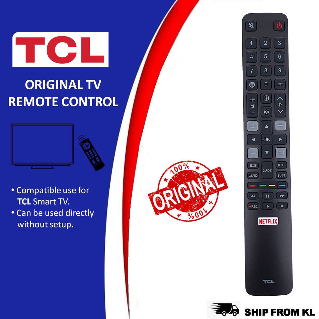 **Original** TCL Netflix Smart LED LCD TV Remote Control (802NP ...