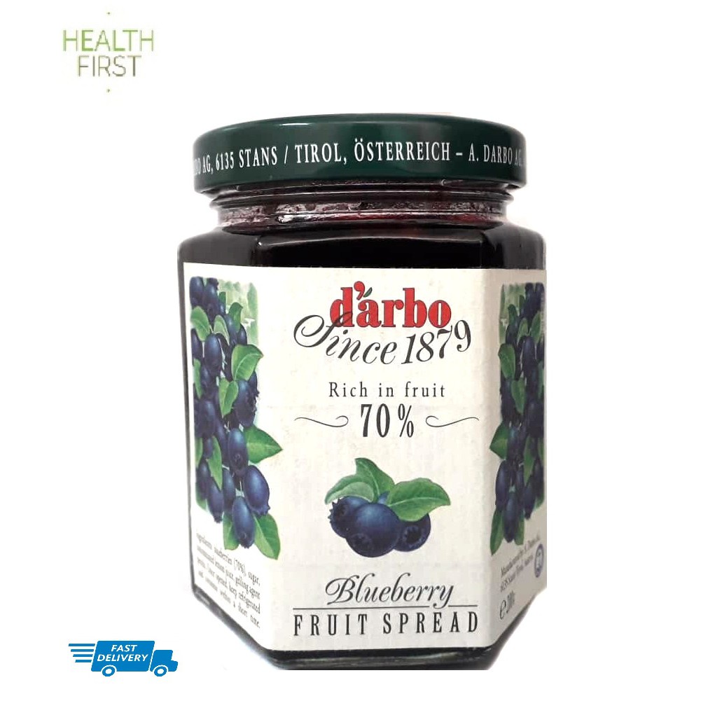 Darbo Forest Berries/Blueberry/Apricot/Strawberry Double Fruit Spread ...
