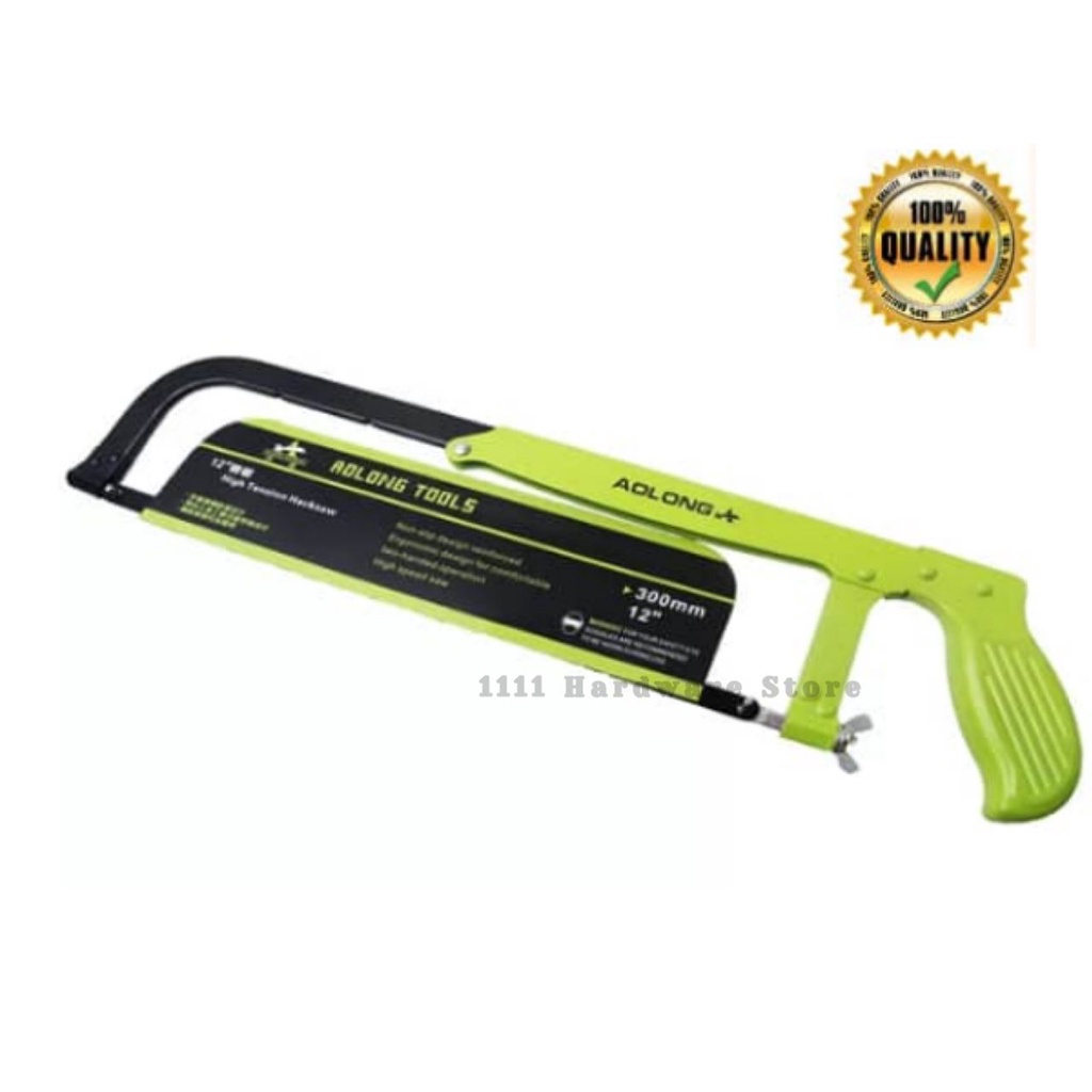 HIGH QUALITY HACKSAW FRAME SET C/W BLADE / HACKSAW HANDLE / 12 ...