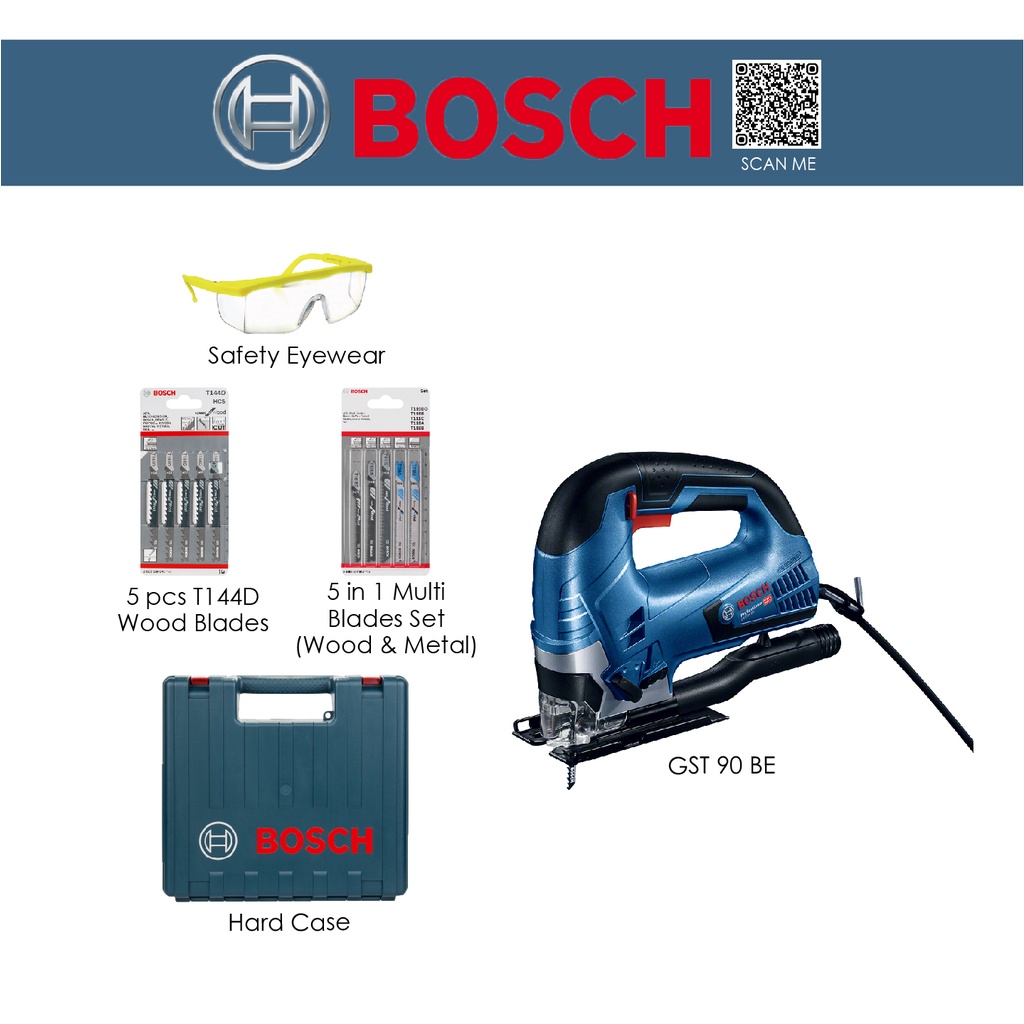 BOSCH GST90BE Professional Jigsaw With Dust Extraction Set + Hex Key ...