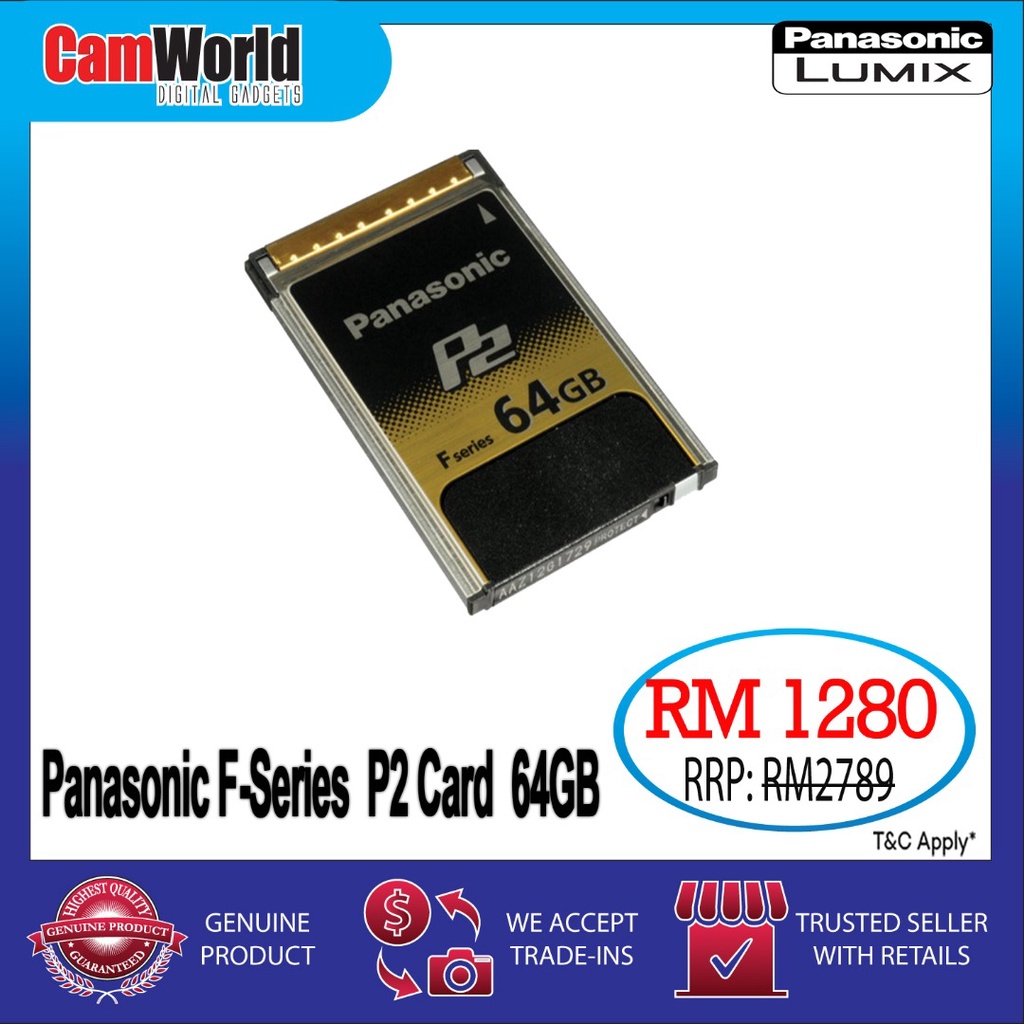 Panasonic 64GB P2 Card ( F-Series ) | Shopee Malaysia