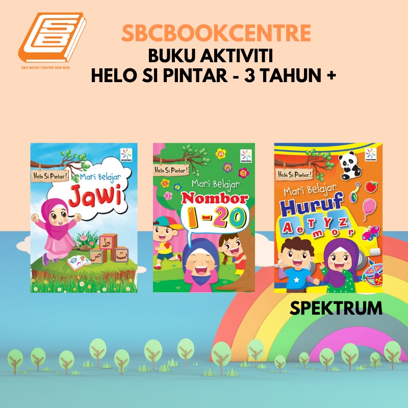 [SBCB]Buku Prasekolah Helo Si Pintar Jawi/Huruf/Nombor | Shopee Malaysia