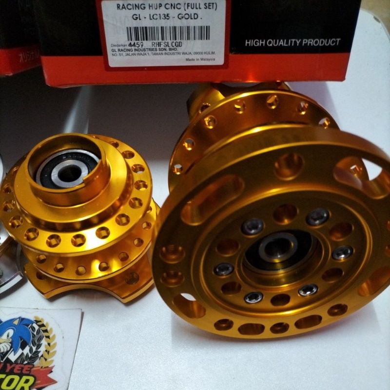 Yamaha LC135 5S/Y125/Y15ZR/Y16 Gantang Alloy Hub set Gantang Kecil set ...