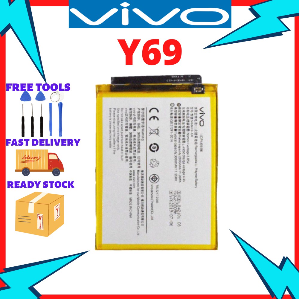 VIVO Y69 BATERI B-C8 3000mAh ORIGINAL READY STOCK FAST DELIVERY ...