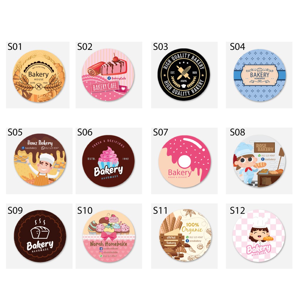STIKER LABEL PRODUK SIAP CEPAT (COOKIES & BAKERY) | Shopee Malaysia