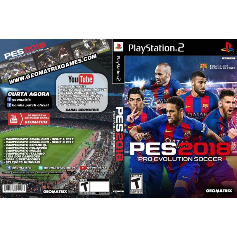PS2 CD DVD GAMES ( PES 2018 PRO EVOLUTION SOCCER 2018 ) English Version ...