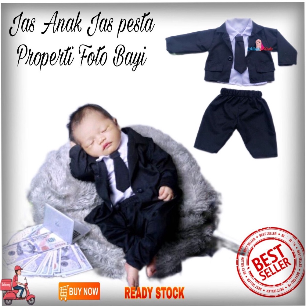 CHILDREN'S JAS BLAZER SET BABY BOS BLACK | NEWBORN Photo Prop Costume ...