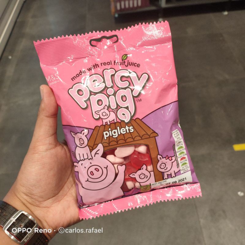 M&S Marks and Spencer Percy Pig Halal Plant Based Vegan Gluten Free Gummies-Phizzy Pig Tails/And ...