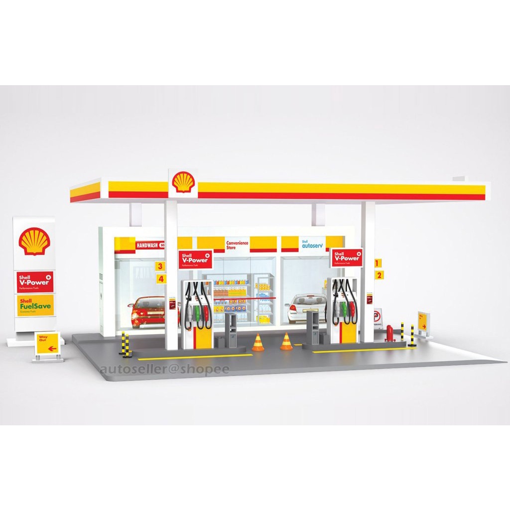 Shell Station Self Assembly Kit (Shell V Power Nitro+) Scene Diorama ...