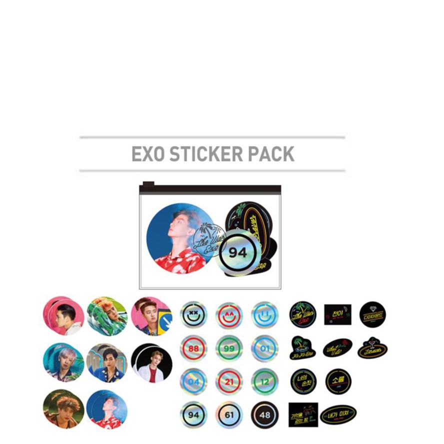 SM Exo KoKoBop ~ goods: sticker pack | Shopee Malaysia