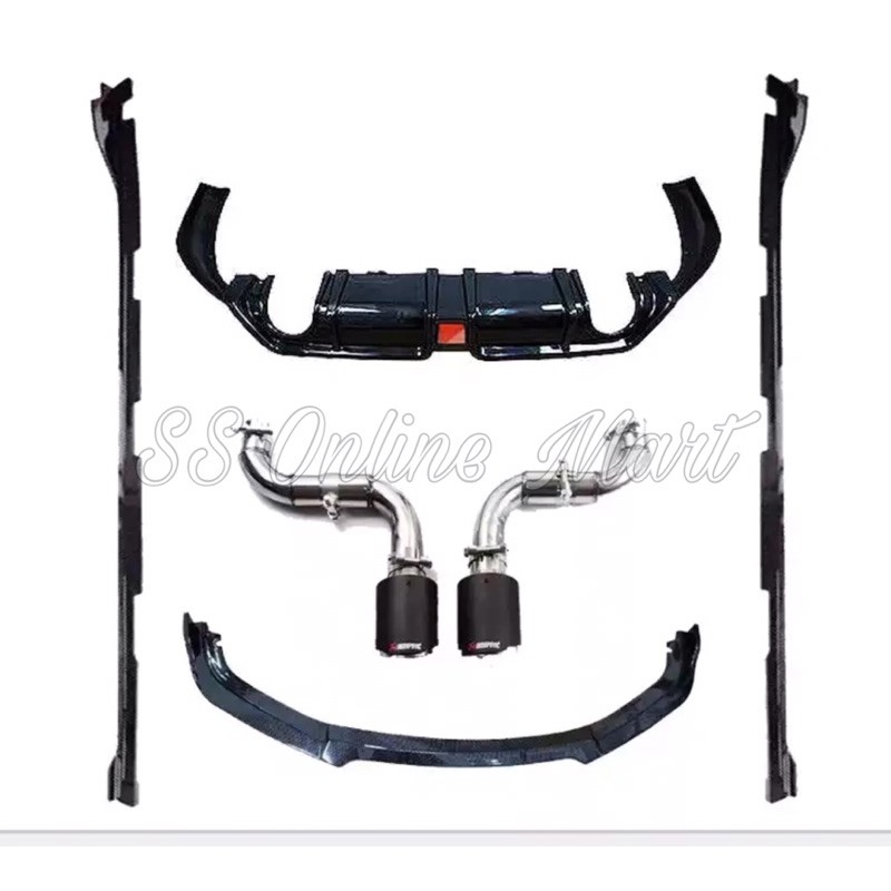 Honda Civic Fc 2016-2021 Facelift Diffuser Front Lip Side Lip Rear Lip ...