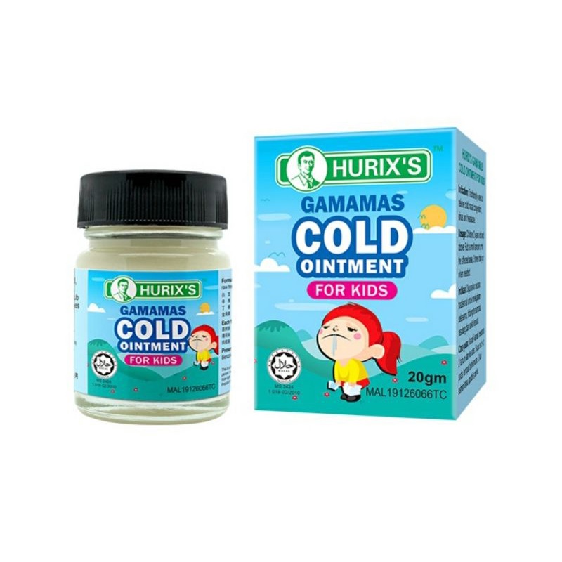 Balsem Selsema Kanak-kanak Hurix's Gamamas Cold Kids Ointment | Shopee ...