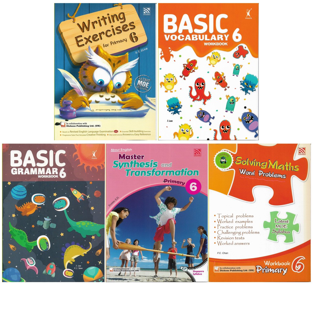 Primary 6 Moe Syllabus Writing Exercises Vocabulary Grammar书写synthesis ...