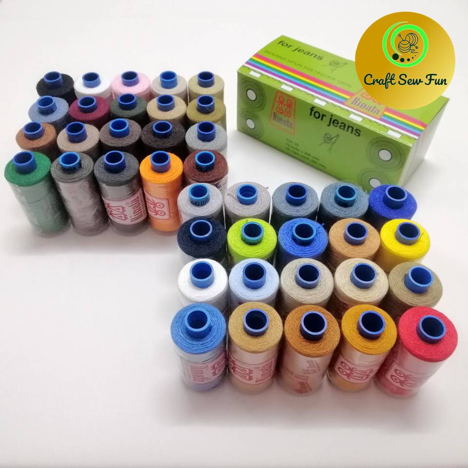 Rinata Denim Sewing Thread-200M/ Rinata Benang Jeans-200M/ Rinata 牛仔线 ...