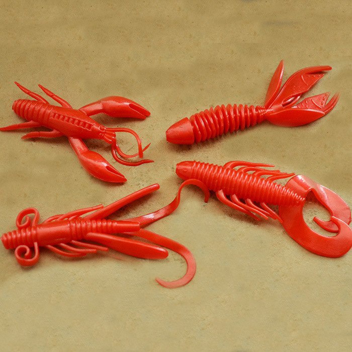 Fake shrimp soft bait 5cm x 2g long for snakehead fish, sea bass ...