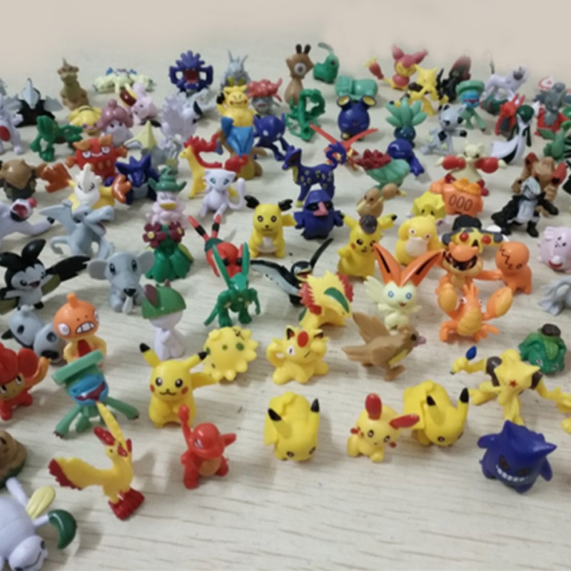 144 Pokemon Dolls Pokemon Pikachu Pikachu Capsule Doll Figures | Shopee ...