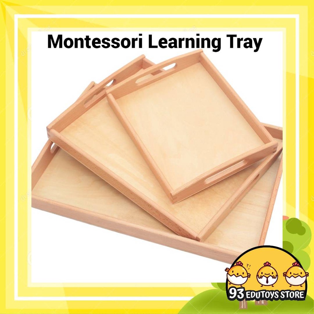 Montessori Learning Tray/ Sensory Tools Tray 蒙台梭利学习托盘/感官工具托盘 | Shopee ...