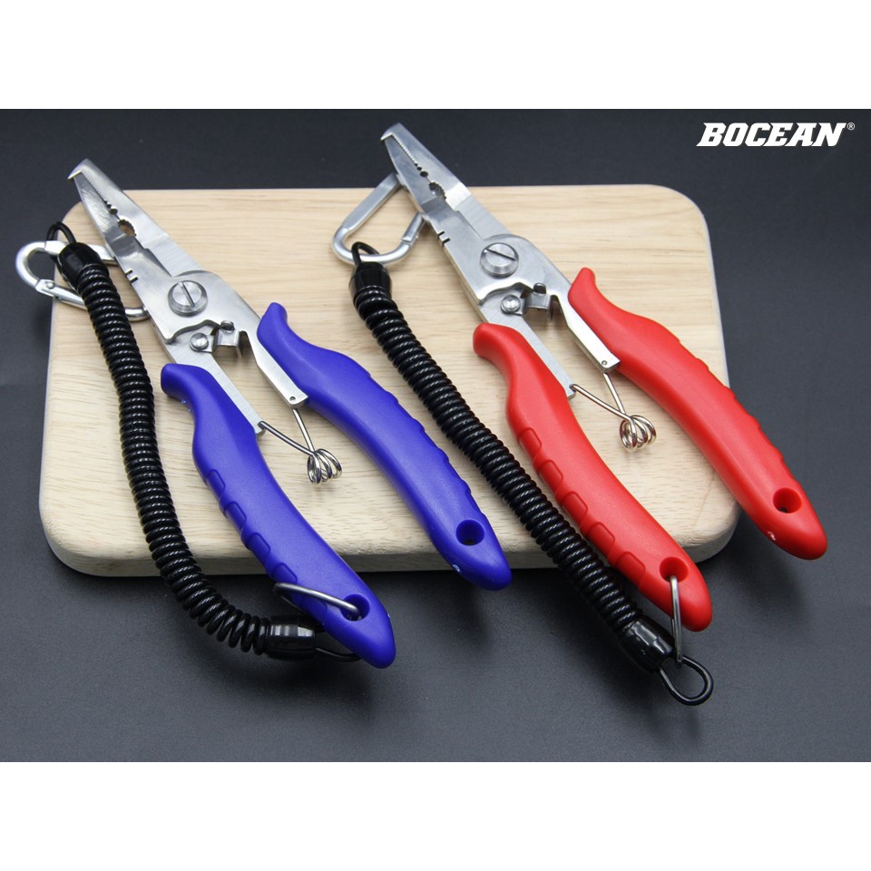 BOCEAN FISHING Big Pliers BP-007 BP-008 Stainless Steel Thick Body Split Ring Fishing Plier ...