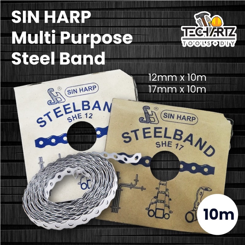 Techartz | Sin Harp 10M Heavy Duty Multi Purpose Metal Steel Band 12mm ...