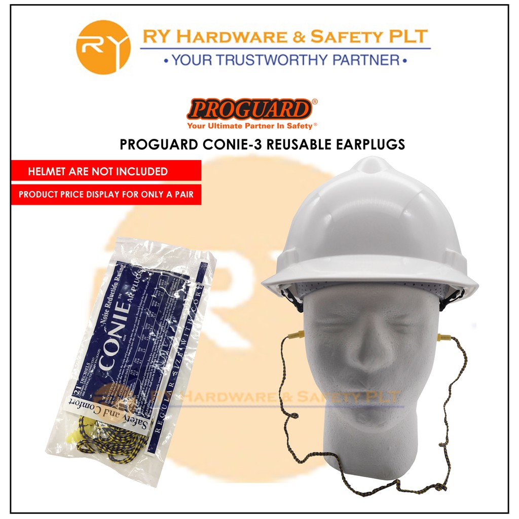 PROGUARD CONIE-3 REUSABLE EARPLUGS | A PAIR | ALAT PERLINDUNG TELINGA ...