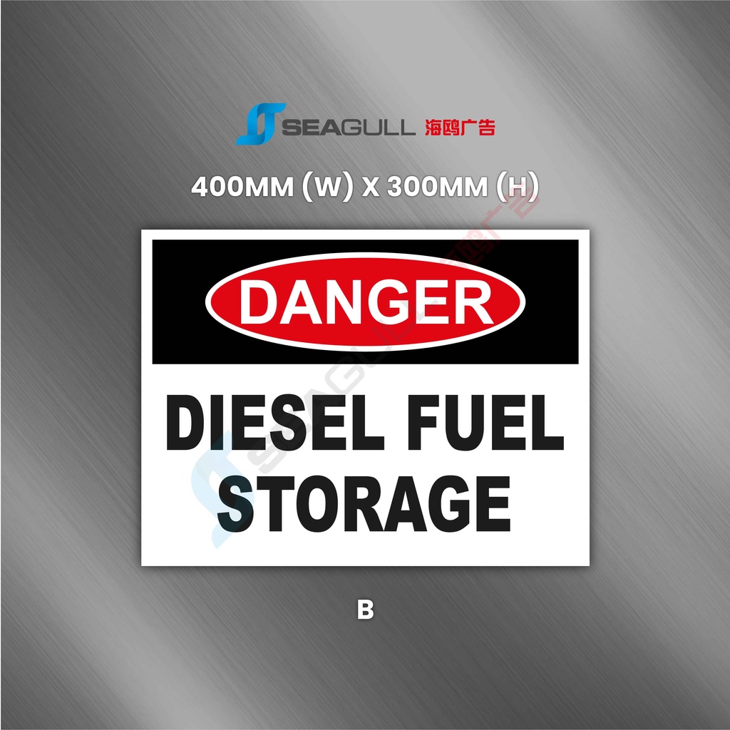 Skid Tank Sticker Danger Diesel Fuel Storage Diesel Tank Petroleum ...