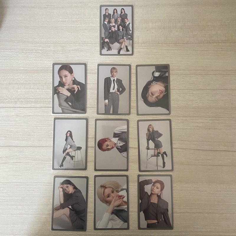 Twice Official Photocard/PC Pre-Order Benefit POB Set (Eyes Wide Open ver Style) | Shopee Malaysia