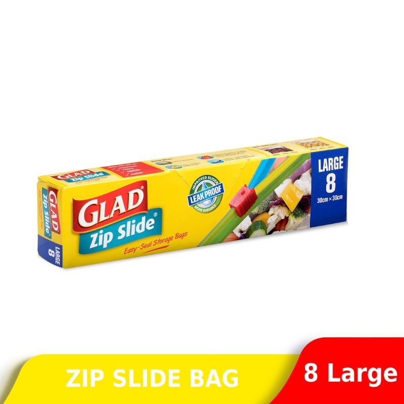 [TKM] GLAD Zip Slide Large 8 30cm x 30cm (112167) | Shopee Malaysia
