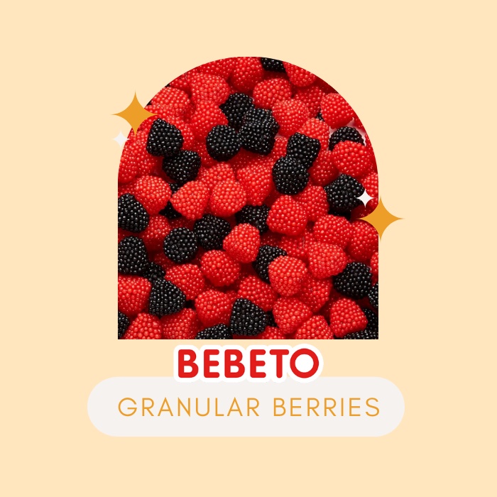 Bebeto Sweet Granular Berries +-100g Repack Gummy Candy (HALAL ...
