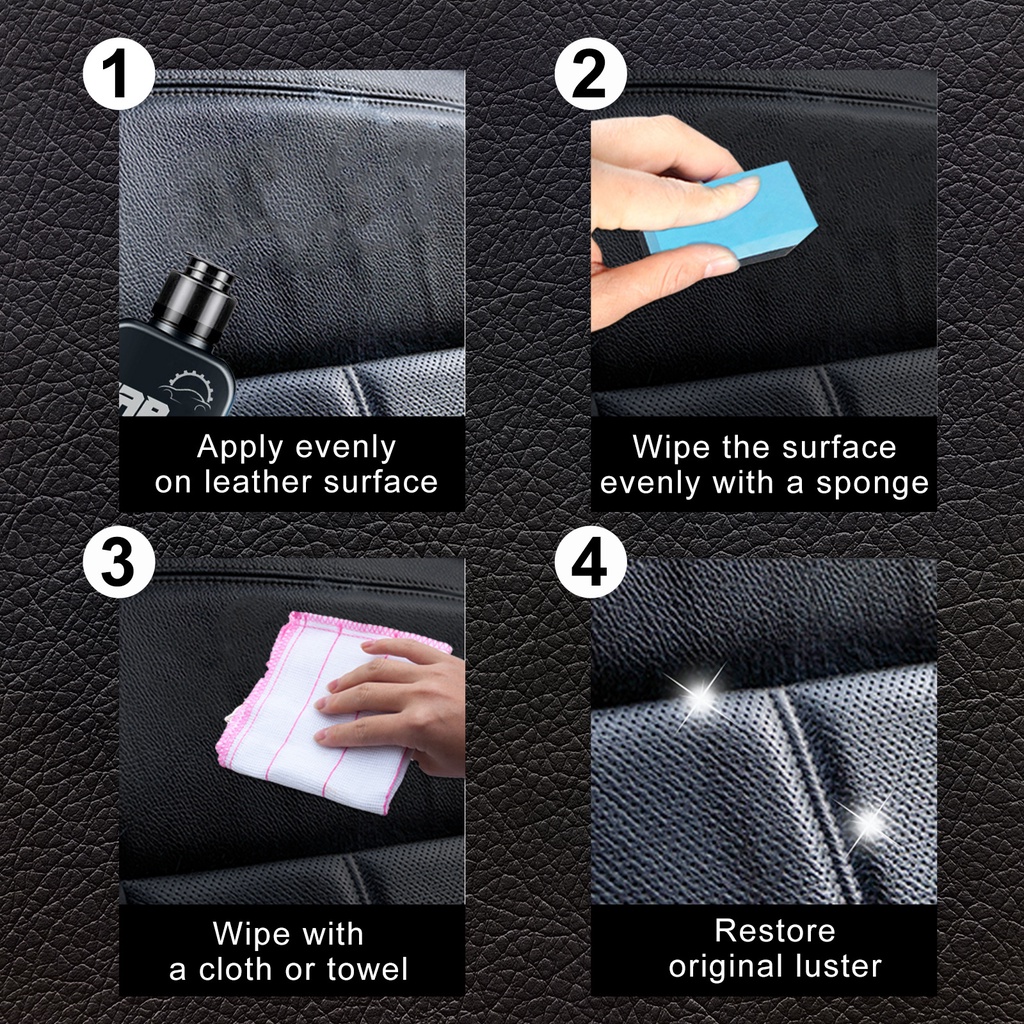 Car Restore Cream Polish Wax Dashboard Plastic Rubber Leather Polish ...