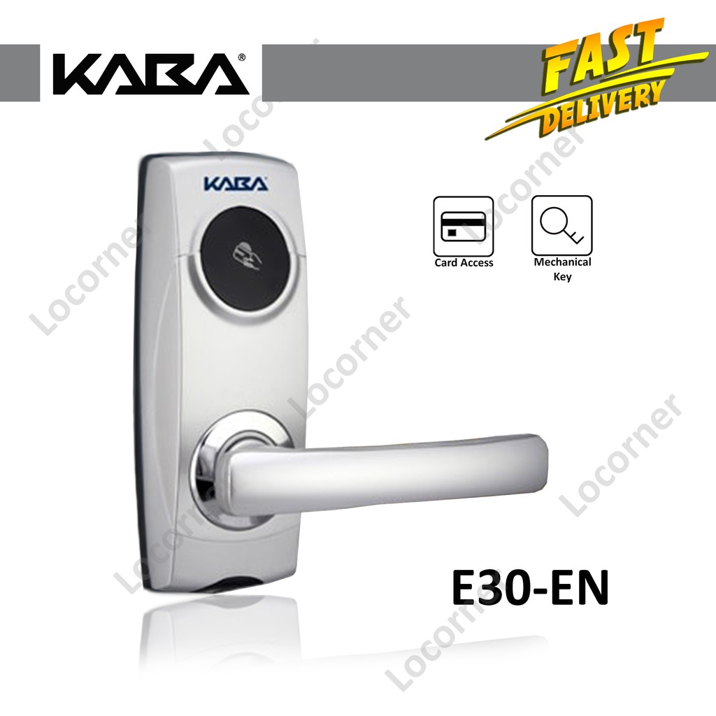 KABA RFID Card Digital Lock Hybrid E30-EN-SILVER (Right or Left ...