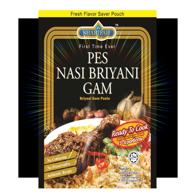SHARIFAH Pes Nasi Briyani Gam 120g Briyani Gam Paste SHP | Shopee Malaysia